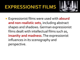 German expressionism, film noir & horror | PPT