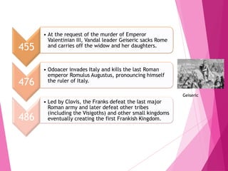 Germanic invasions timeline | PPTX