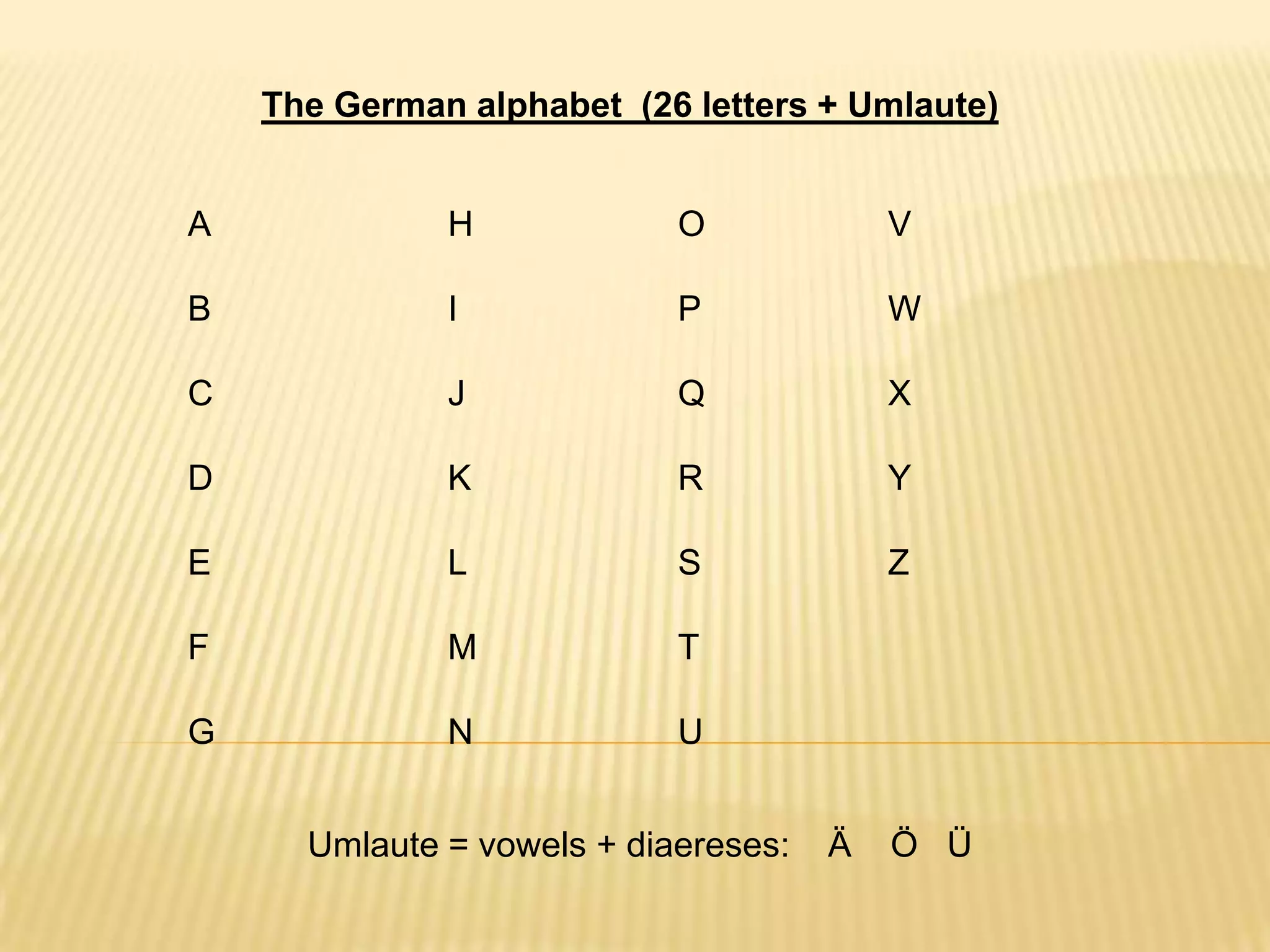 German alphabet | PPTX