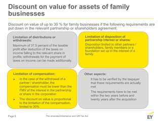 German inheritance tax act reform 2016 overview | PPT