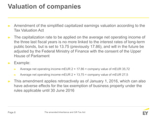 German inheritance tax act reform 2016 overview | PPT