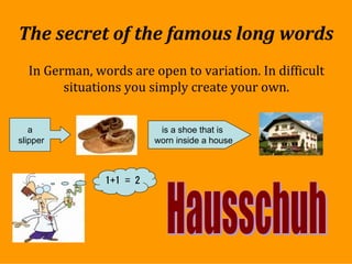 A1/1 An Introductory Lesson to German (for speakers of English) | PDF