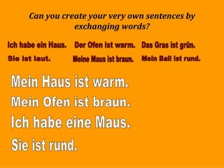 A1/1 An Introductory Lesson to German (for speakers of English) | PDF