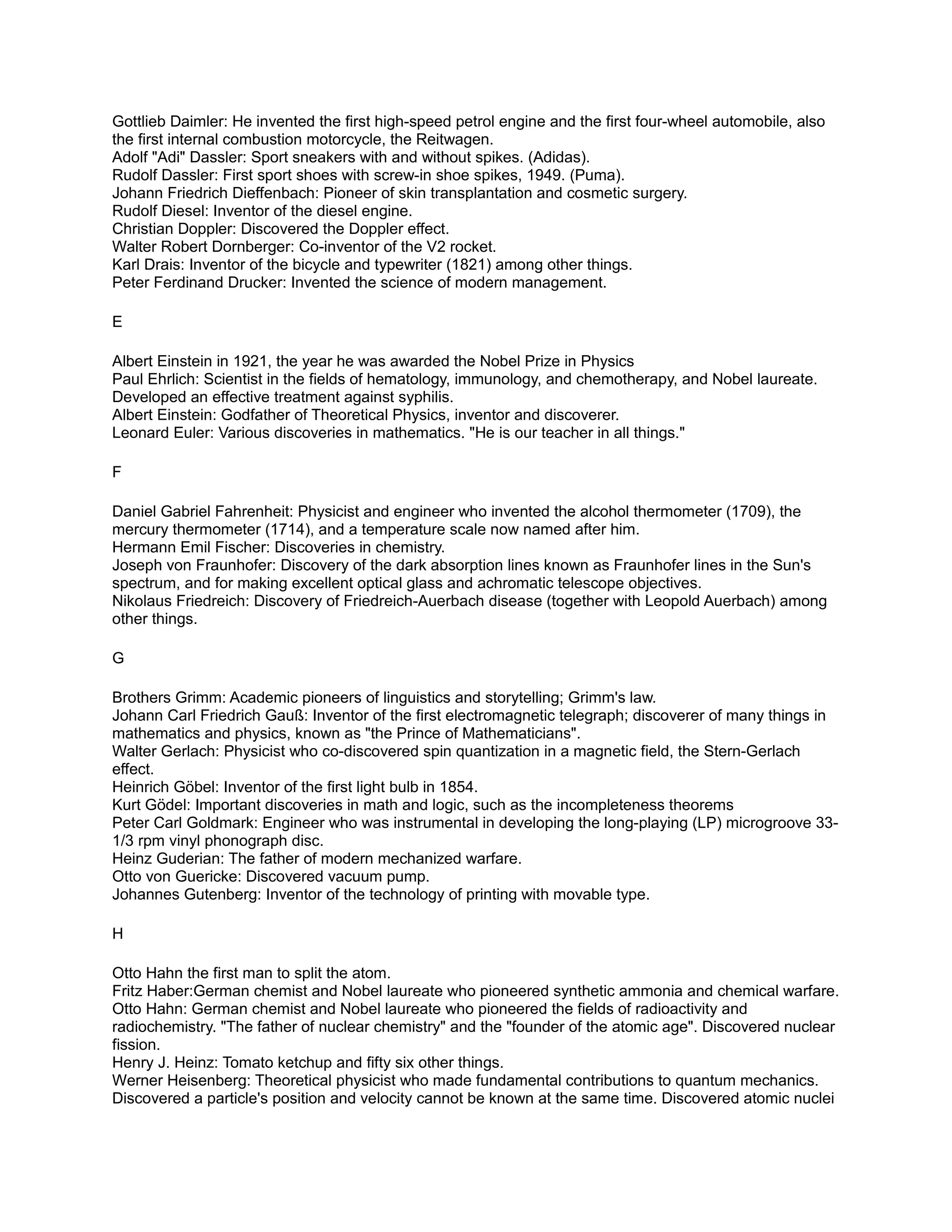 All German inventions | RTF