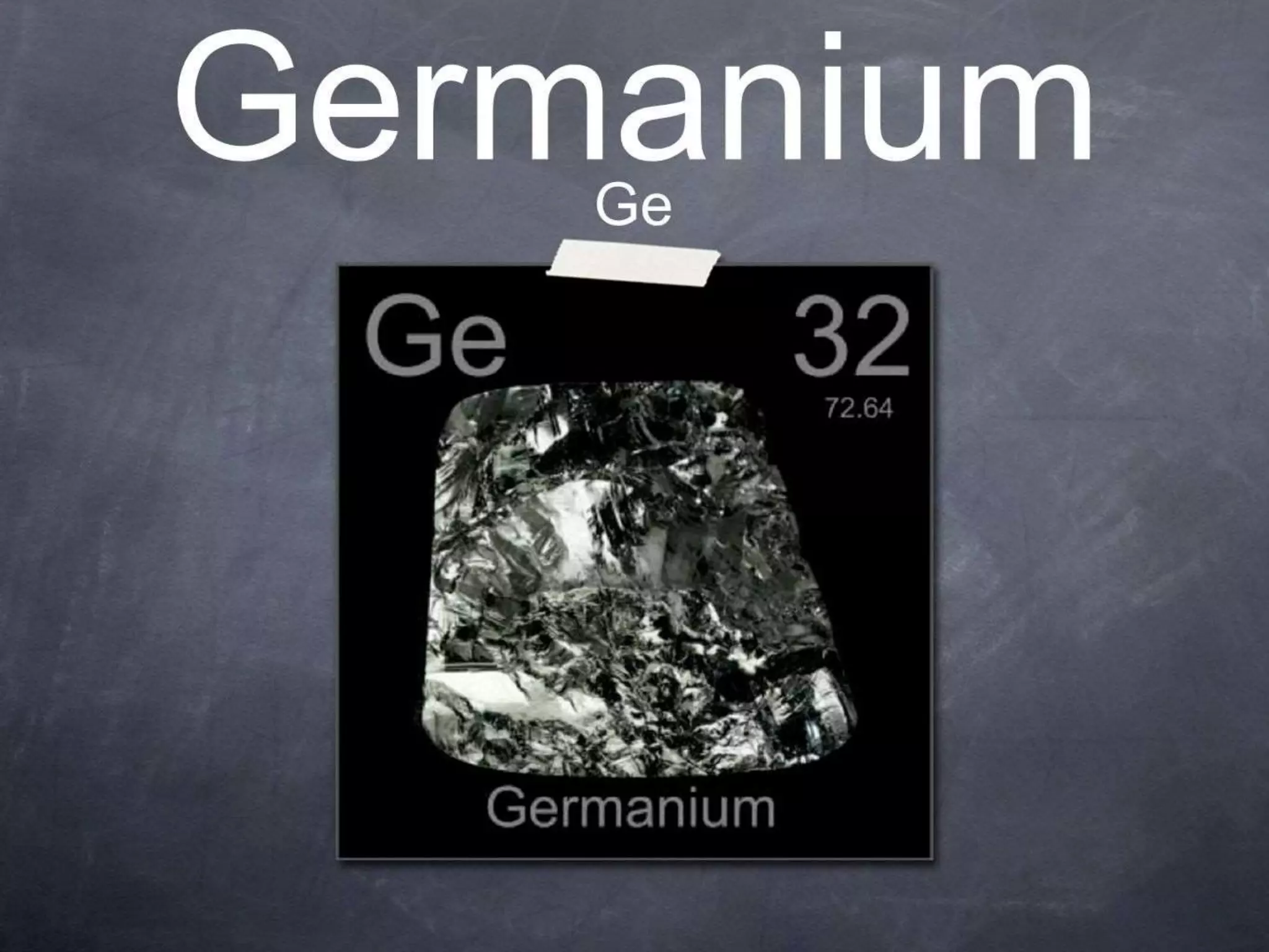 Germanium | PPTX