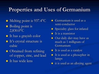 Germanium | PPTX