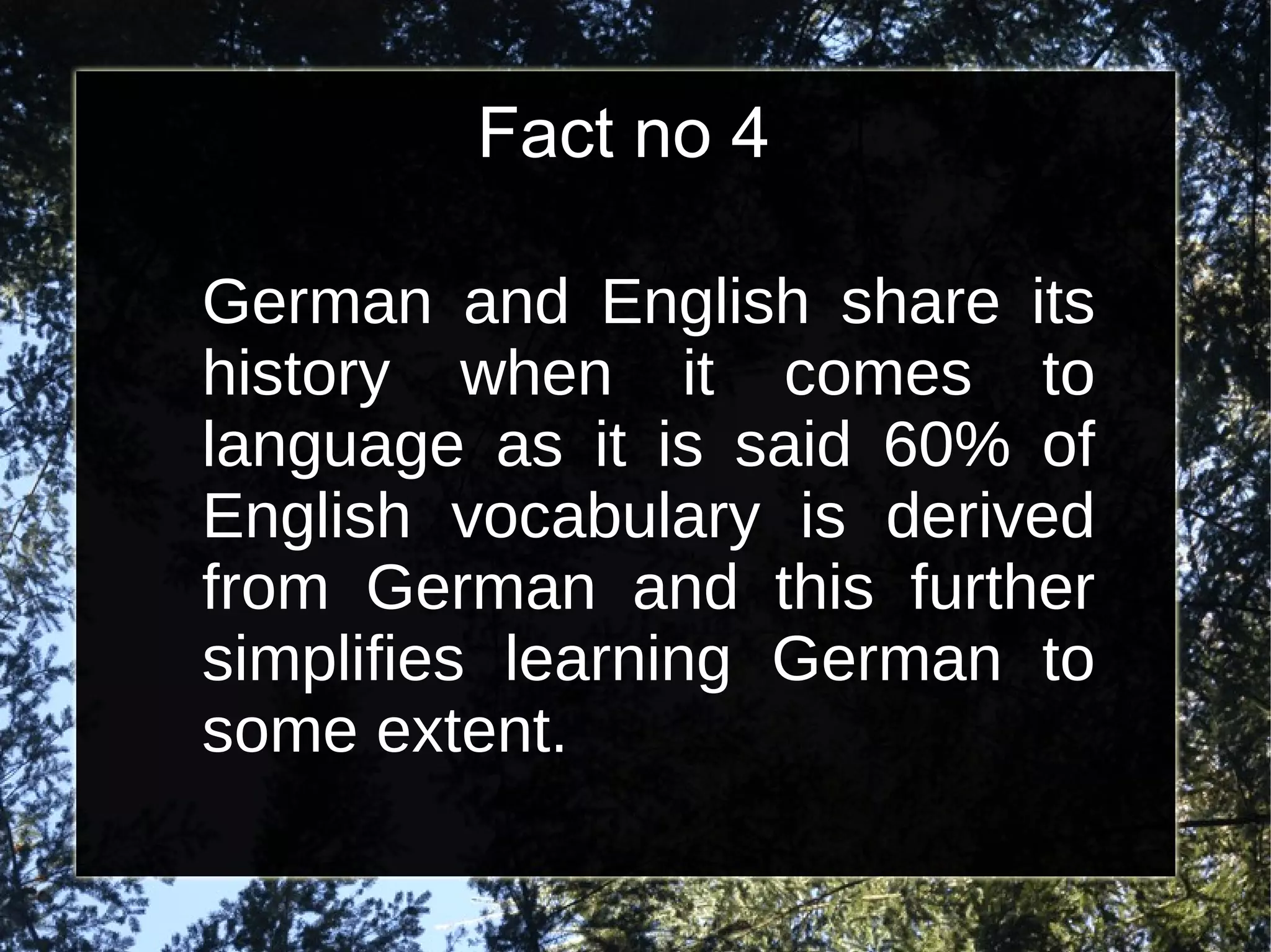 Interesting Facts About German | ODP