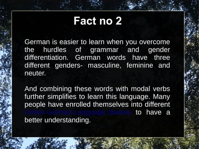 Interesting Facts About German | ODP