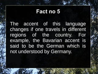 Interesting Facts About German | ODP