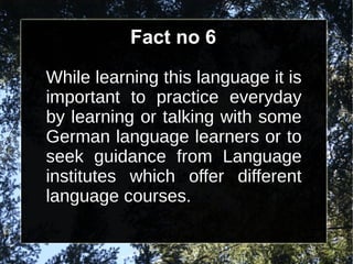 Interesting Facts About German | ODP