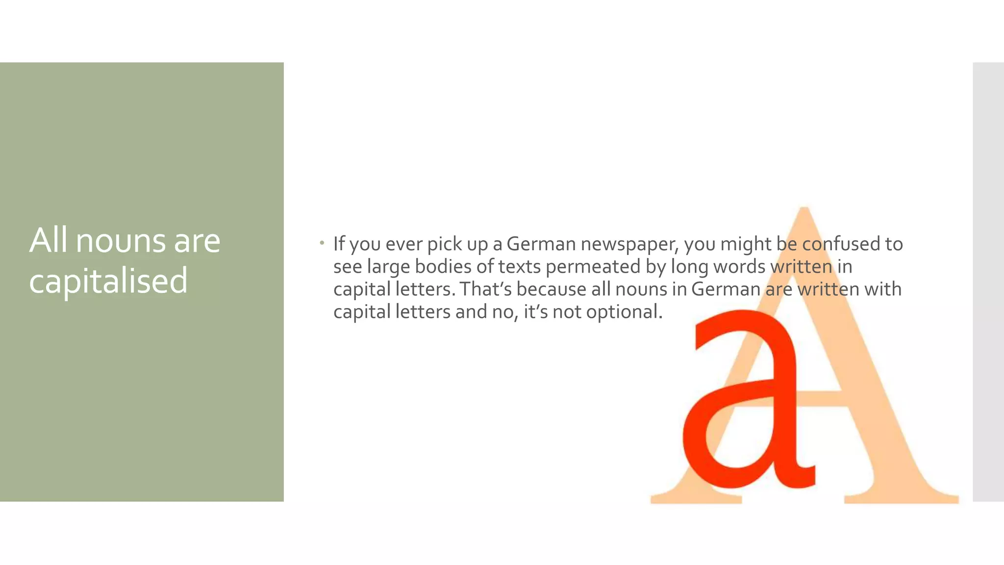 German language | PPTX