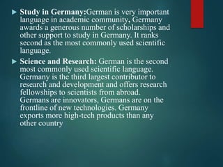 German language classes | PPT