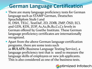 German language classes in pune | PPT