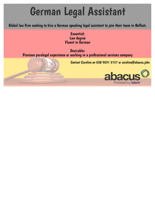 German legal assistant | PDF