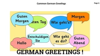 German Study Guide Level 1 Unit 1 Pt 2 Powerpoint | PPT