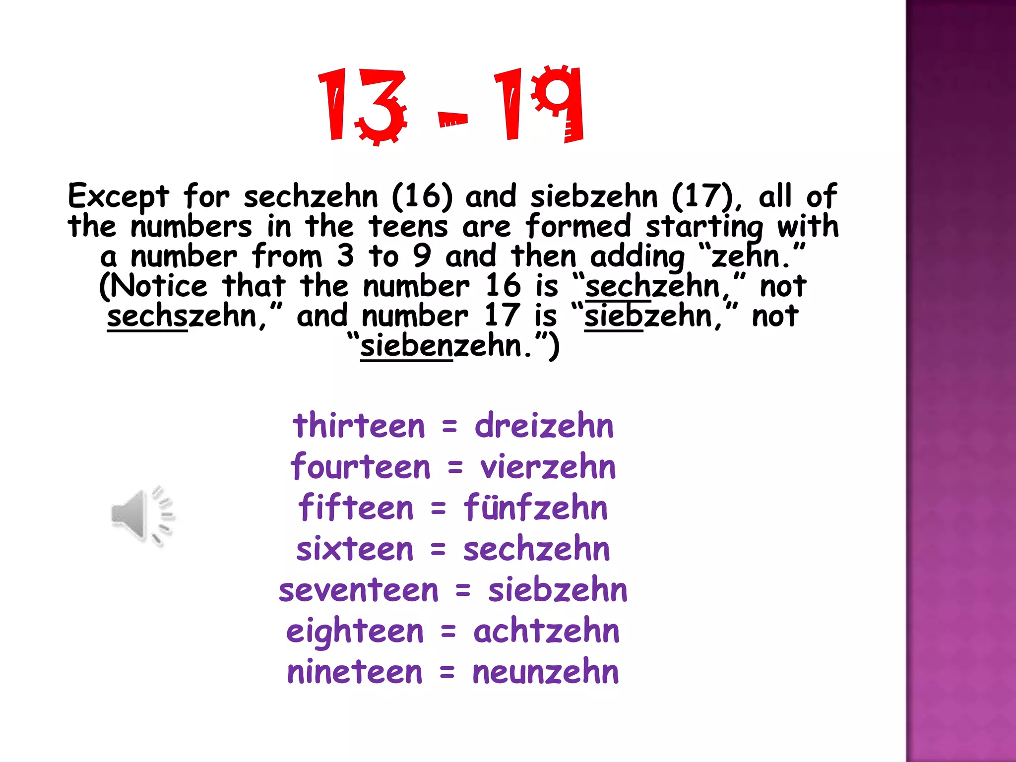German numbers 11 20(1) | PPTX