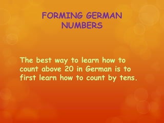 German numbers 21 40(1) | PPTX