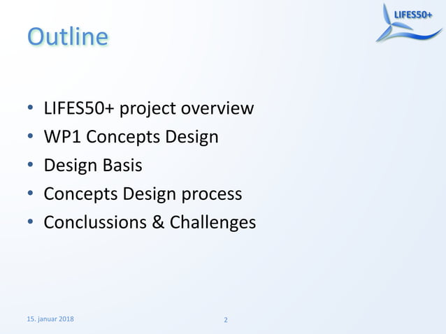 German perez lifes50+ design summary - deep wind 2018 | PPT