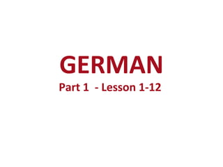 German ppt | PPT