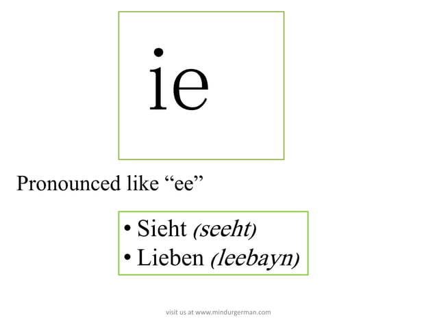 German pronounciation | PPTX