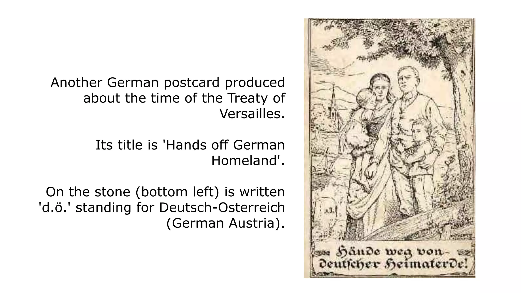 TREATY OF VERSAILLES - GERMAN'S PROTEST AGAINST THE TREATY | PPTX
