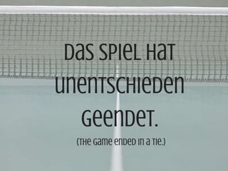 German Vocabulary Words and Phrases for Sports | PPTX