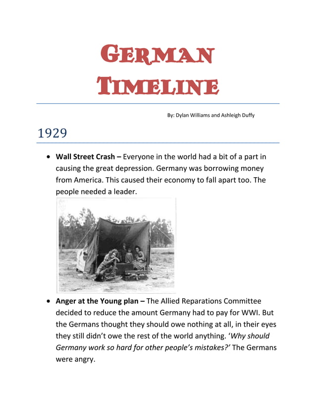 German timeline | PDF