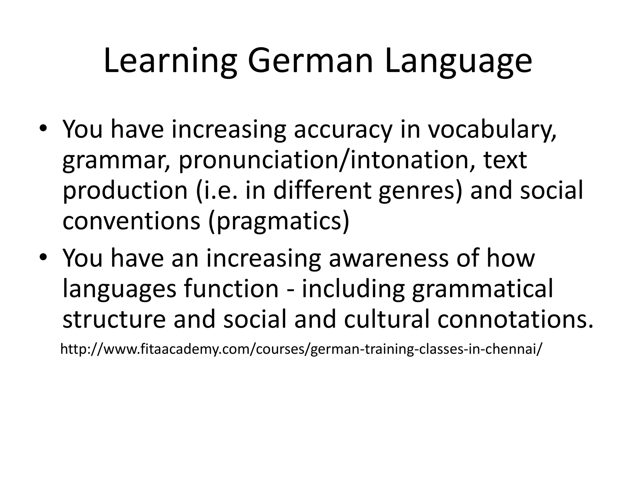 German language | PPT