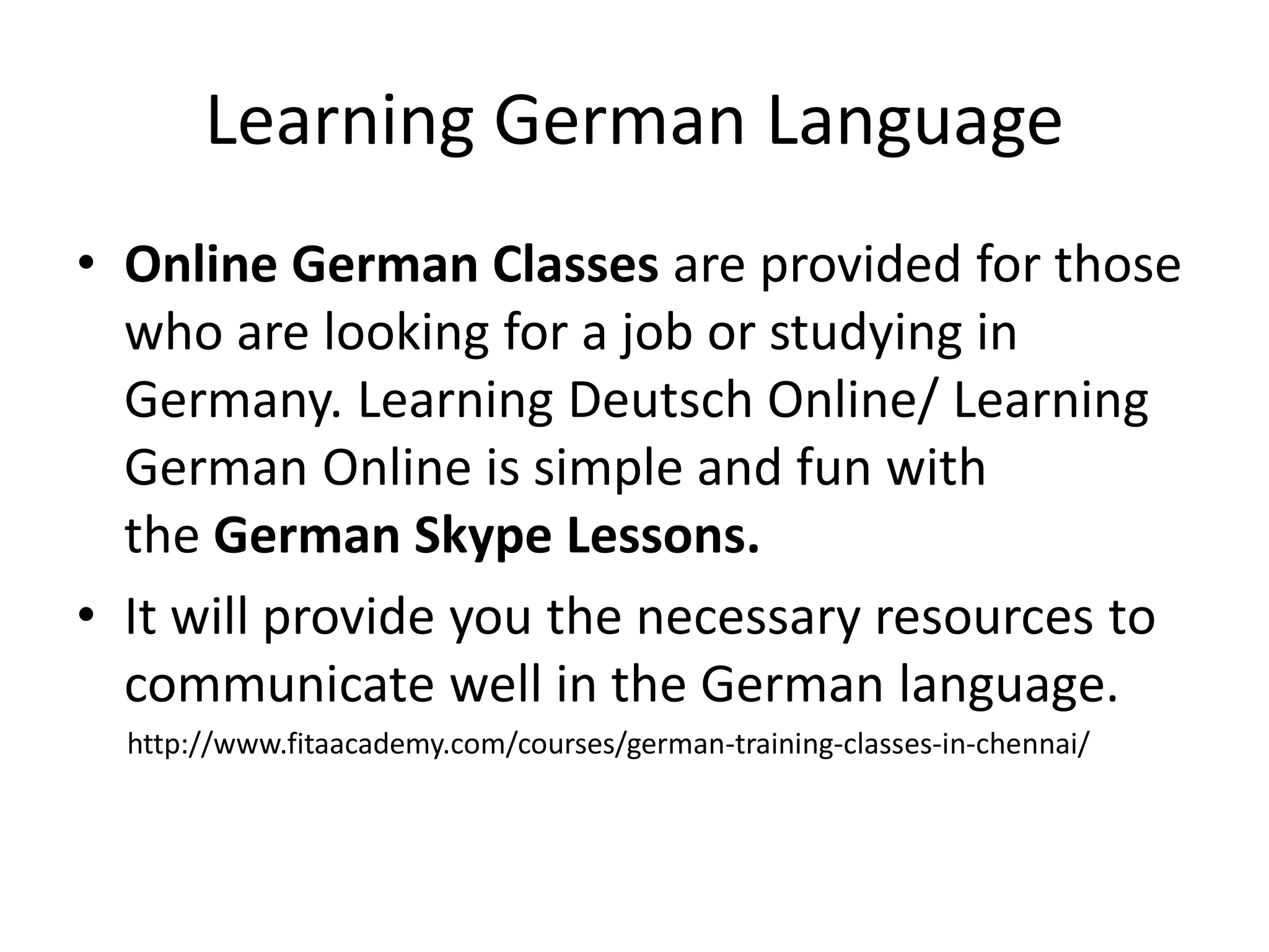 German language | PPT