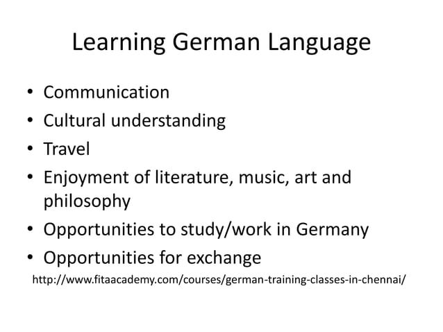 German language | PPT