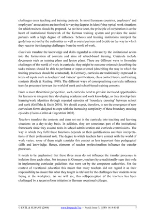 German training system | PDF