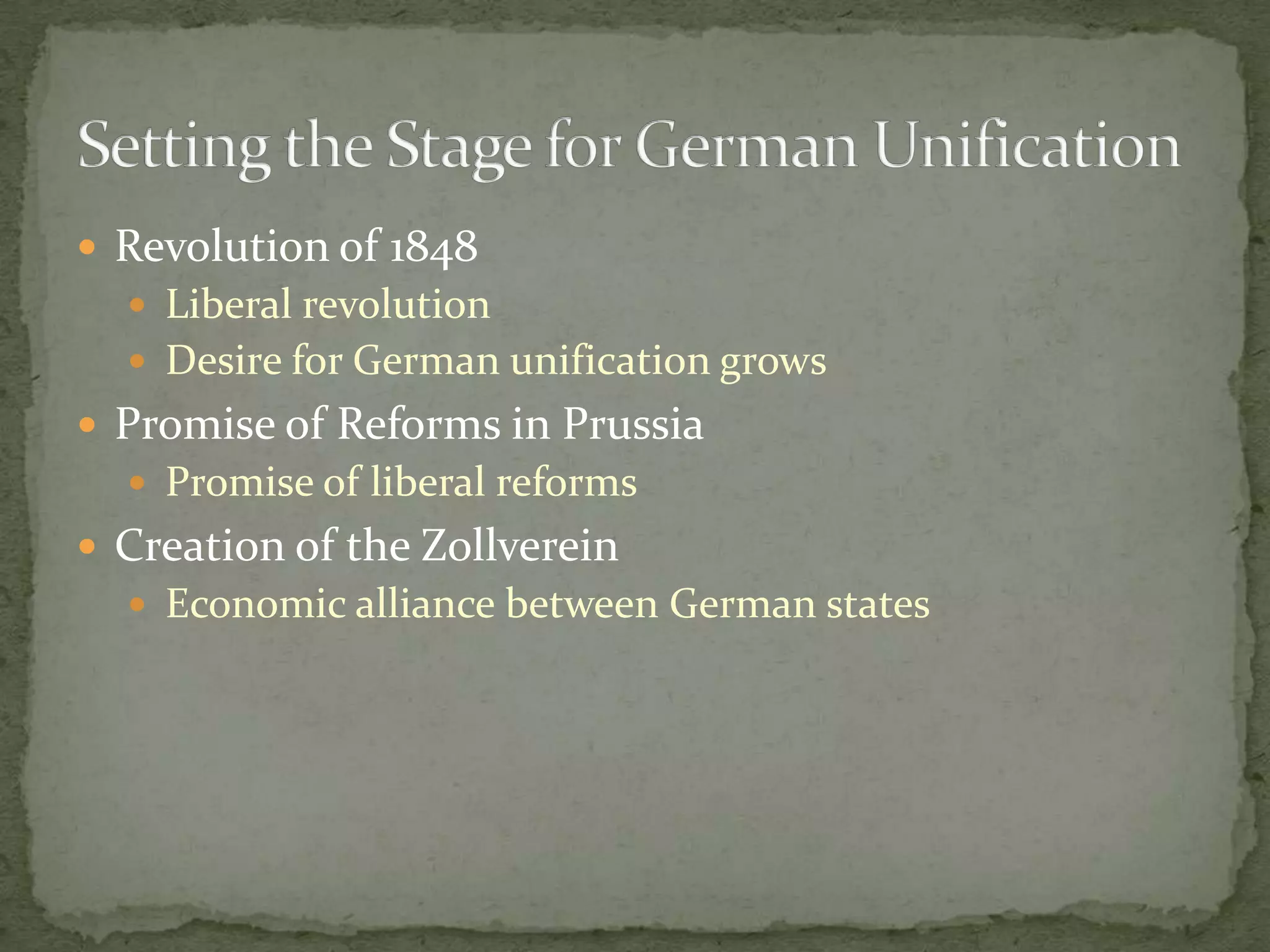 German Unification powerpoint | PPTX