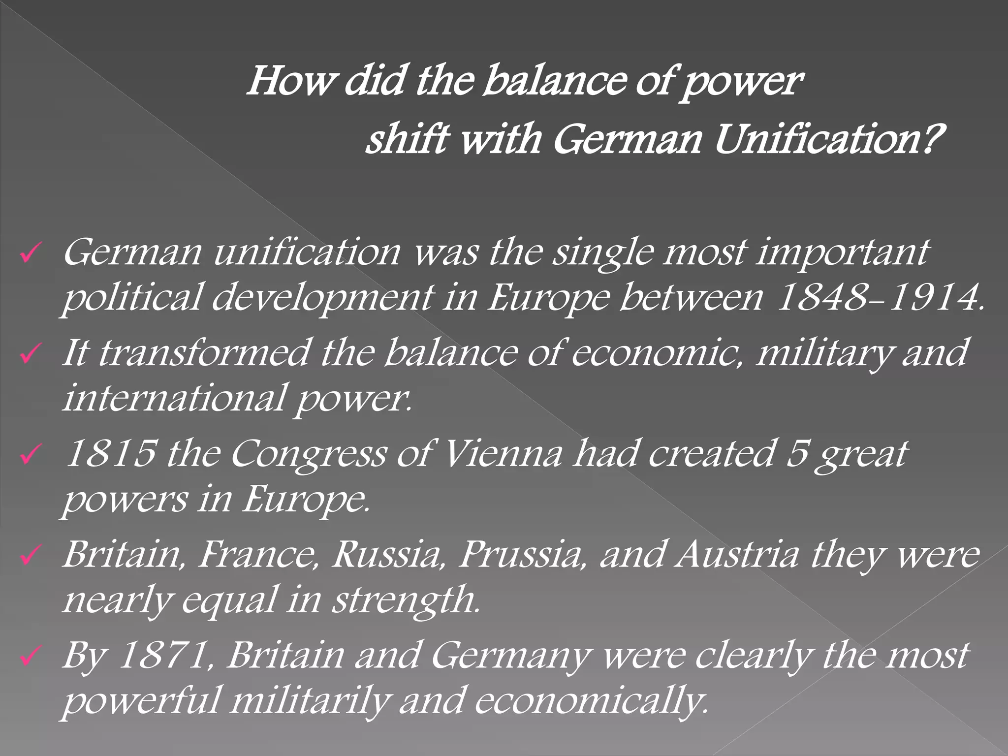 German unification | PPTX