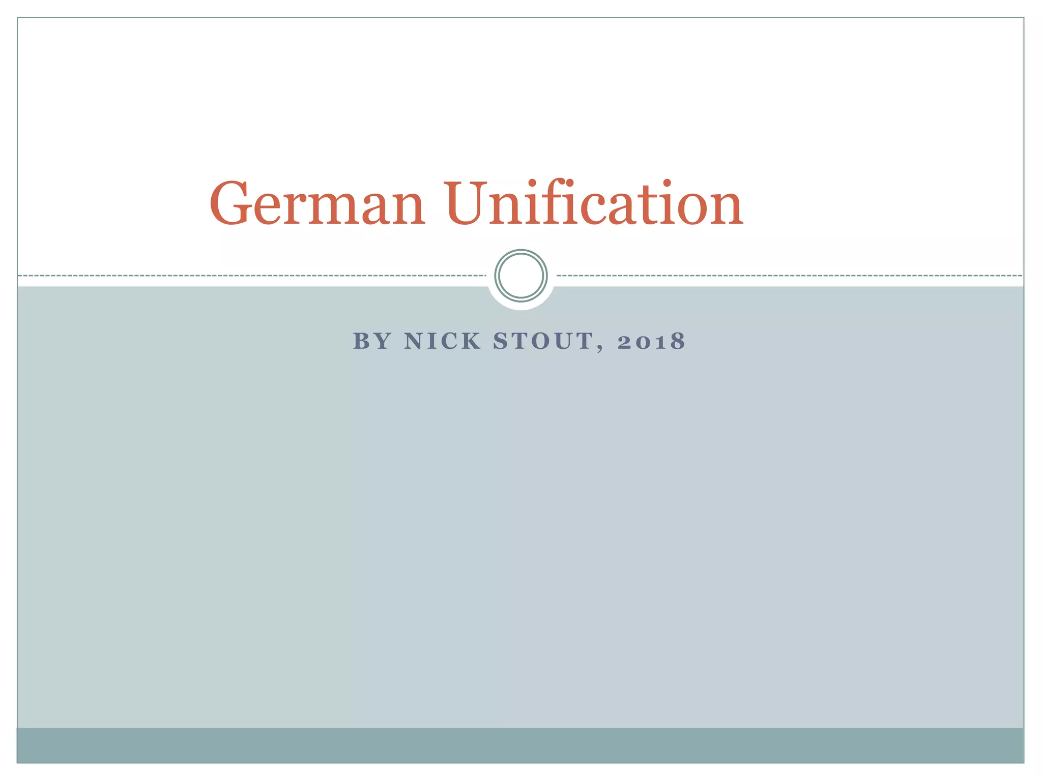 German unification | PPTX