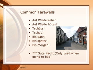 German unit 1 pp | PPT