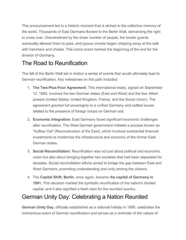 German Unity Day A Celebration of Reconciliation and Progress.pdf ...