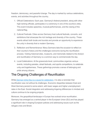 German Unity Day A Celebration of Reconciliation and Progress.pdf ...
