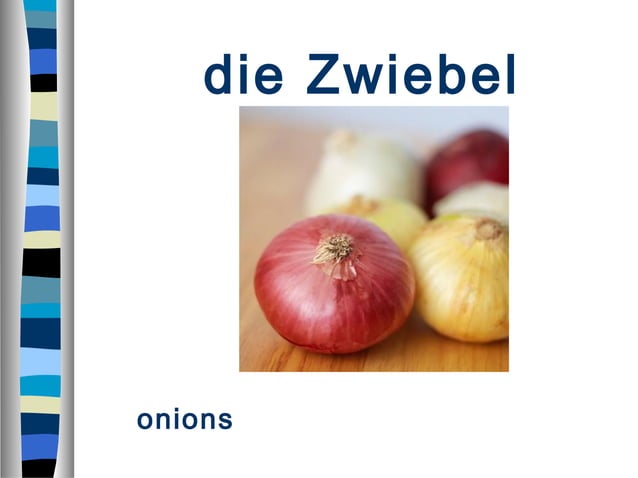 Names of Vegetables in German | PPT | Food & Drink