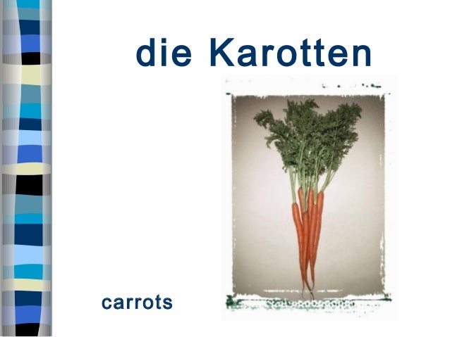 Names of Vegetables in German