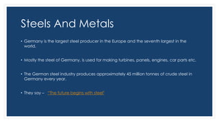 manufacturing sector of Germany | PPTX