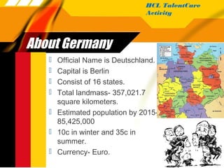 Germany- Complete culture of Germany in one presentation | PPT