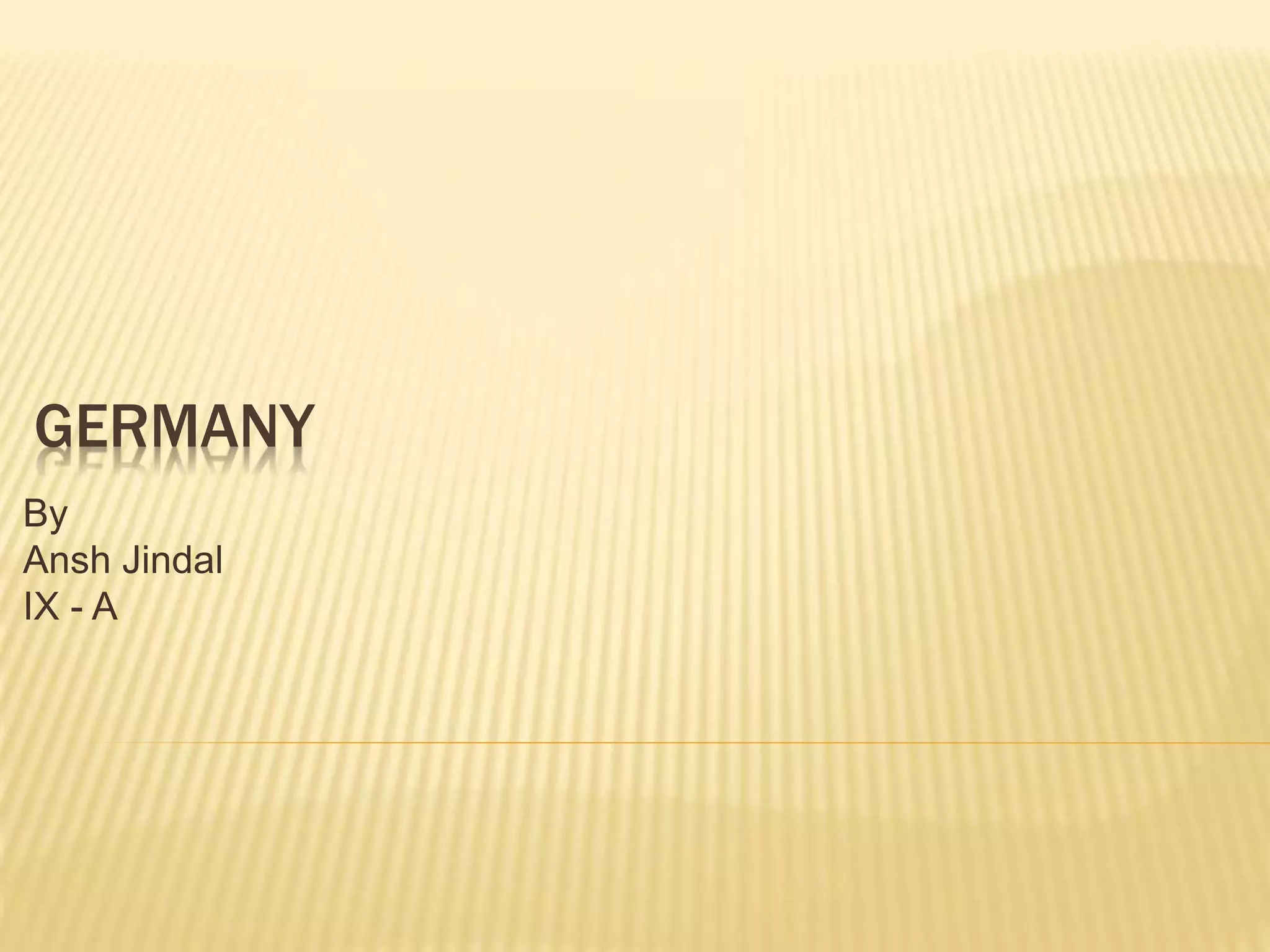 PPT on Germany | PPTX