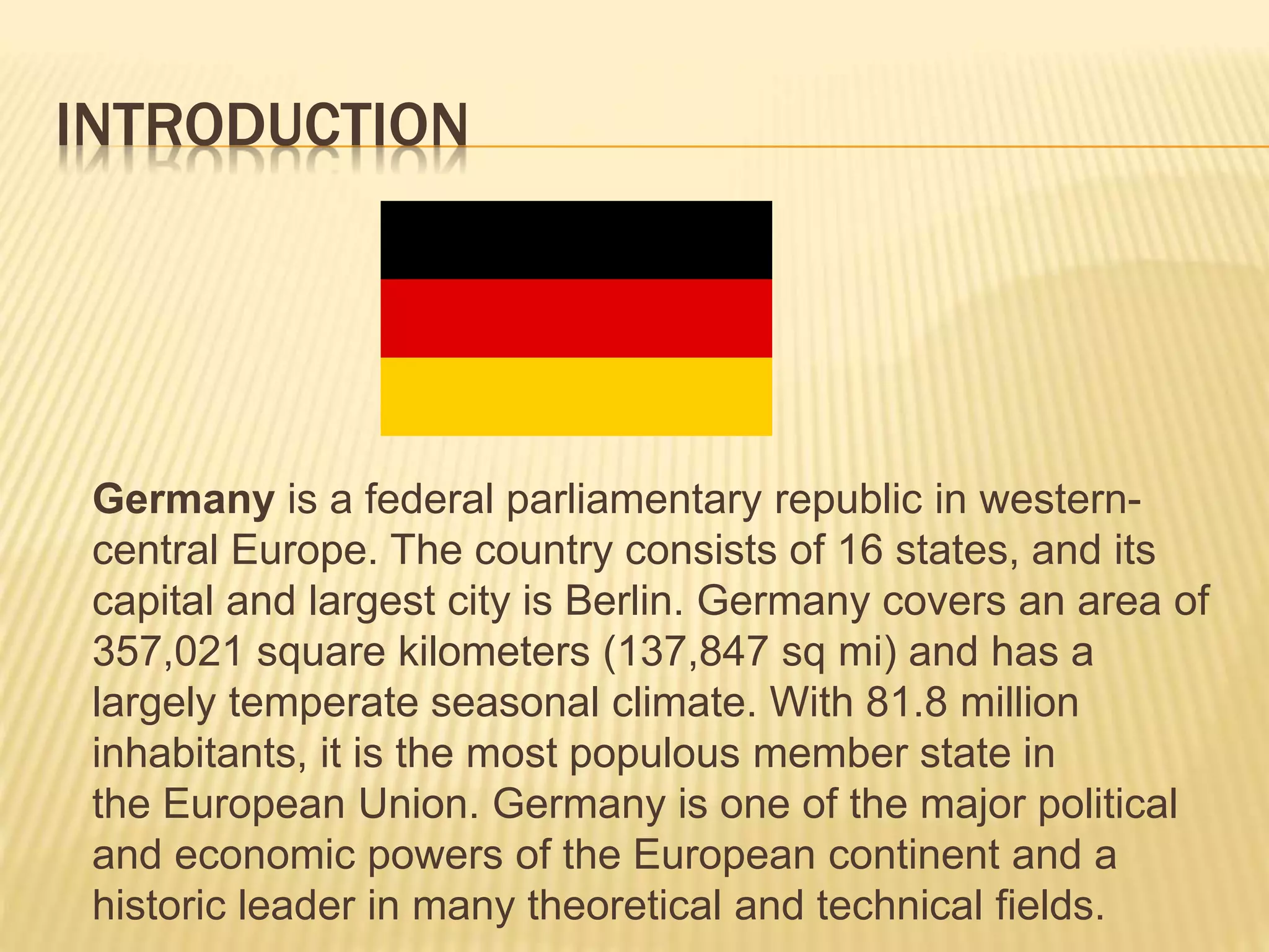 PPT on Germany | PPTX