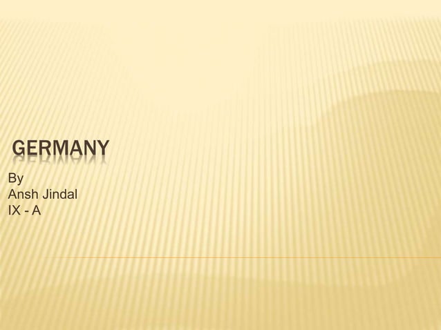 PPT on Germany | PPTX