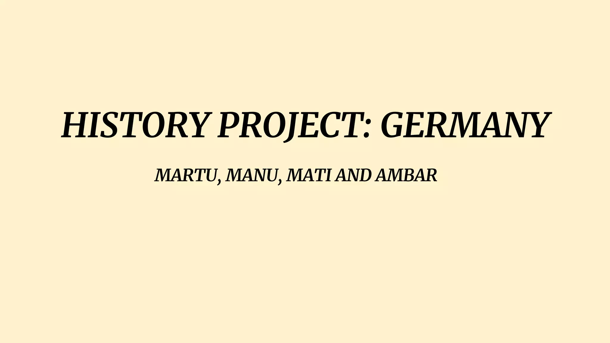 Germany Presentation | PPT