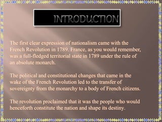 Nationalism in Europe | PPT