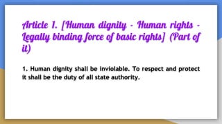 Constitution of Germany | PPTX | Law