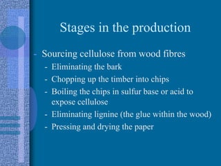 Germany - Cellulose - base for paper sourcing | PPTX