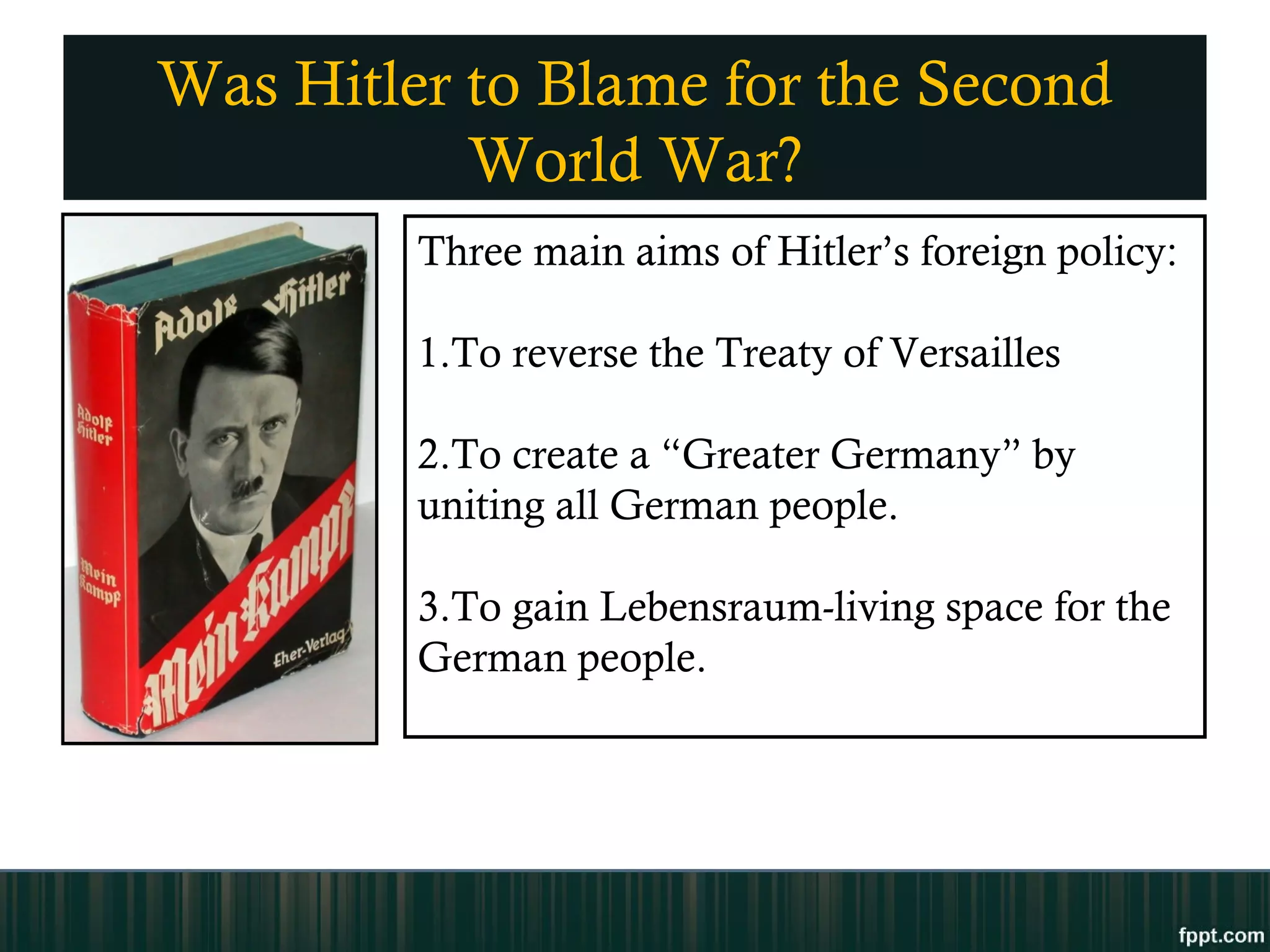 Germany and outbreak of ww2 1 | PPT