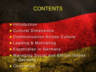 Germany's Cross Cultural Management | PPTX
